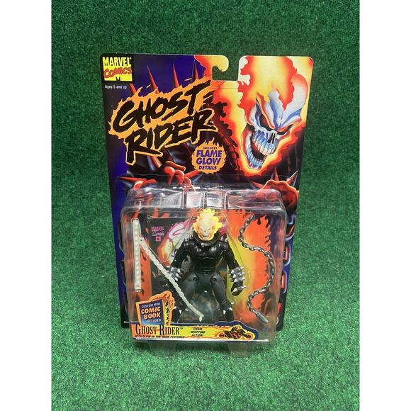 Toy Biz / Marvel Comics | Toys | Ghost Rider Action Figure Comic Glow ...